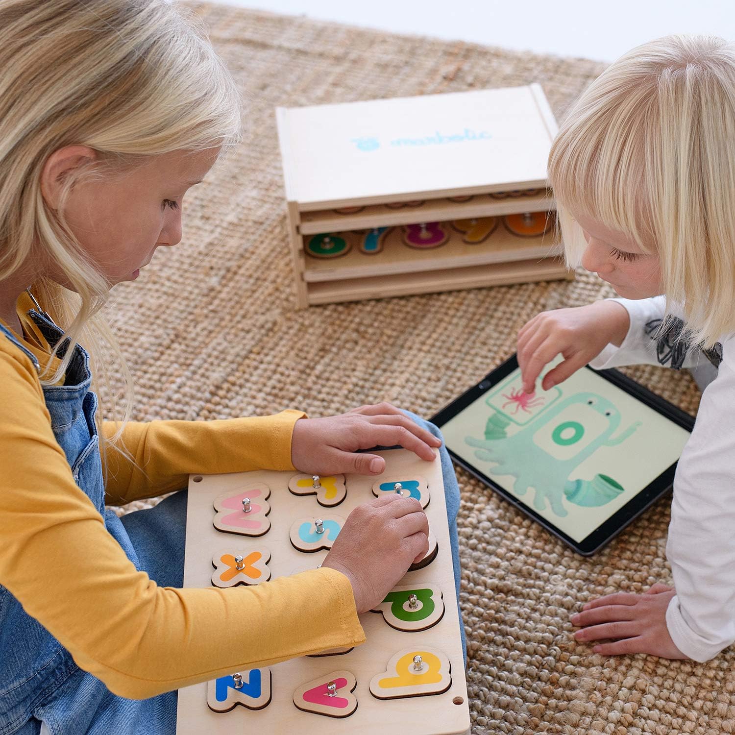 Marbotic – Deluxe Learning Kit for iPad – Ages 3-5 – Interactive Wooden ...