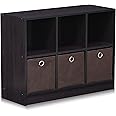 Amazon.com: Furinno Basic 3x2 Cube Storage Bookcase Organizer with Bins ...