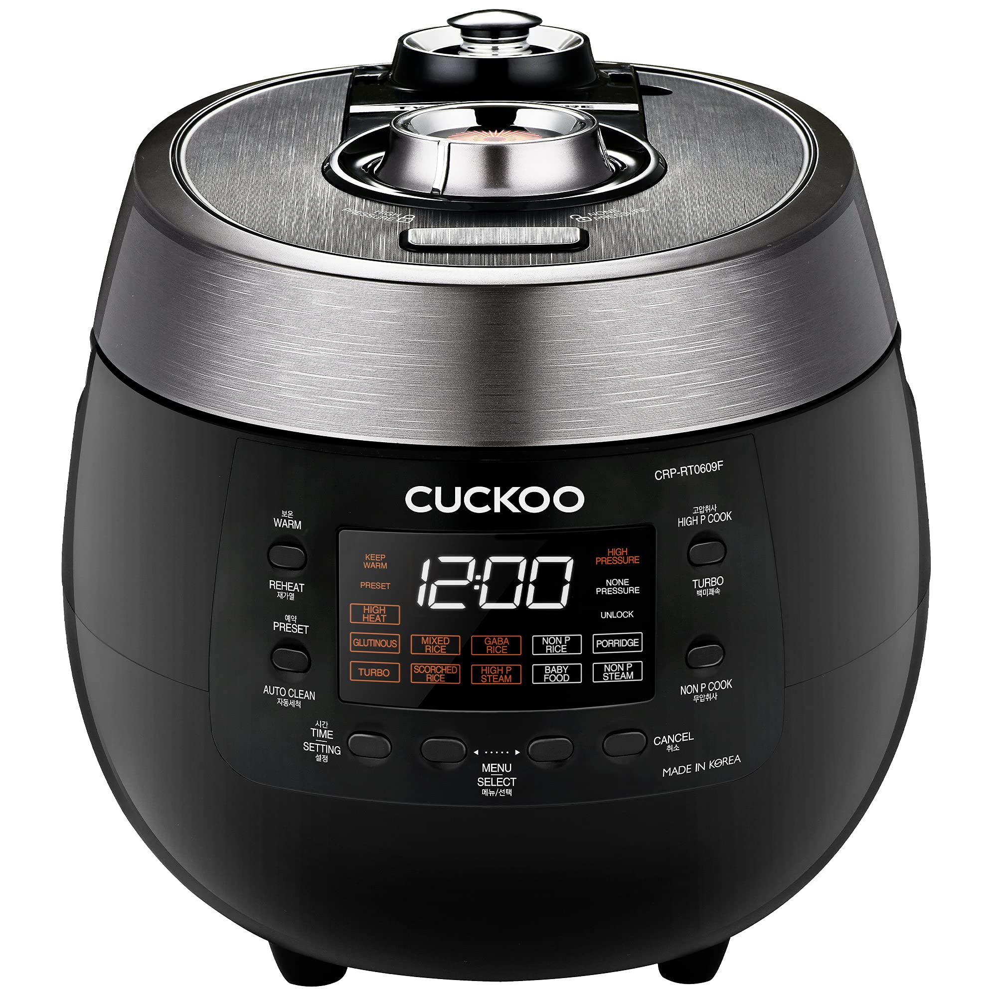 CUCKOO CRP-RT0609FB 6-Cup (Uncooked) / 12-Cup (Cooked) Twin Pressure ...