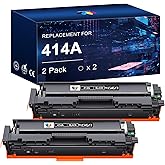 Amazon.com: 414A Black Toner Cartridges W2020A (with Chip) Replacement for HP 414A 414X Toner ...