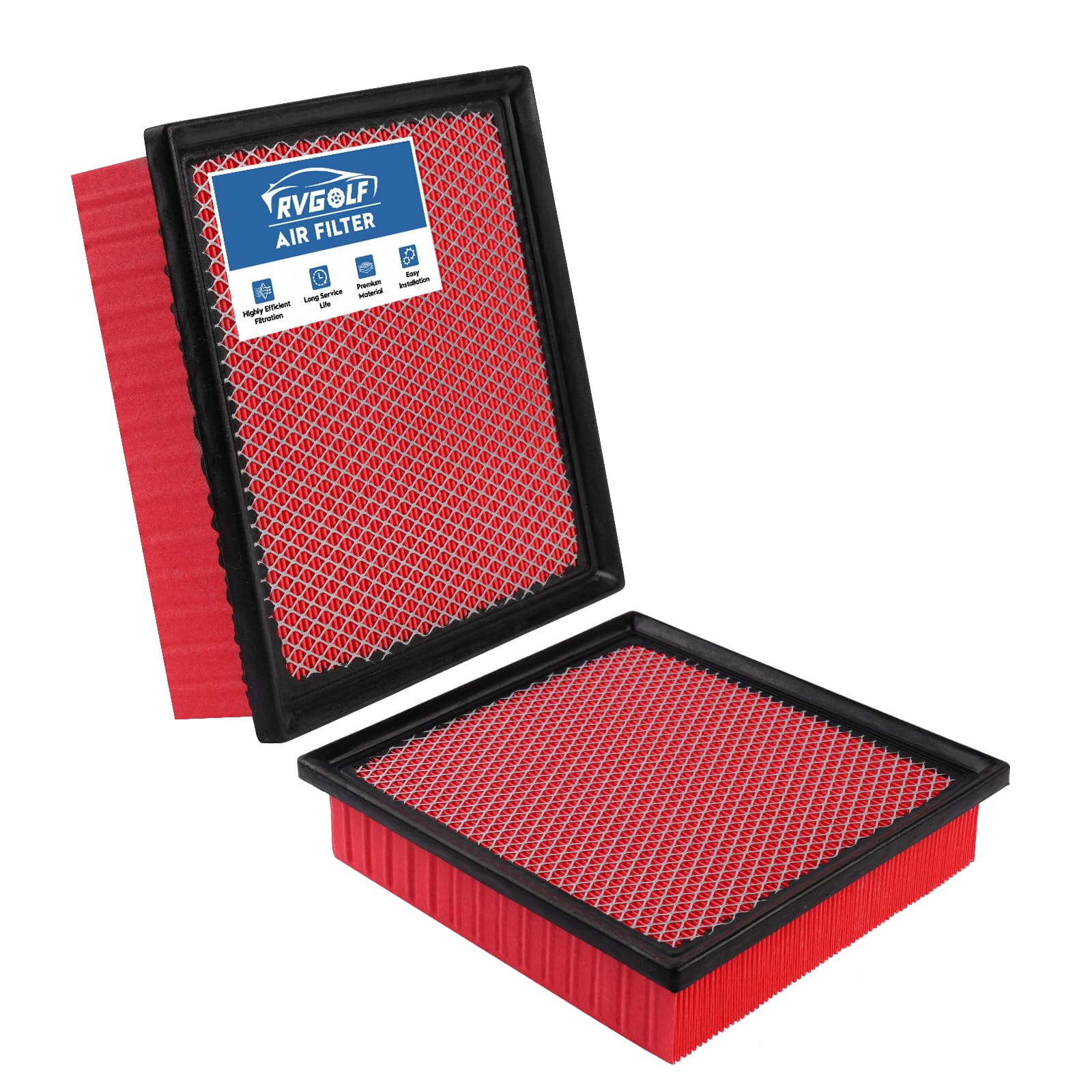 2PCS Engine Air Filter CA10755 for 2011-20 Toyota Sienna; 14-19 ...