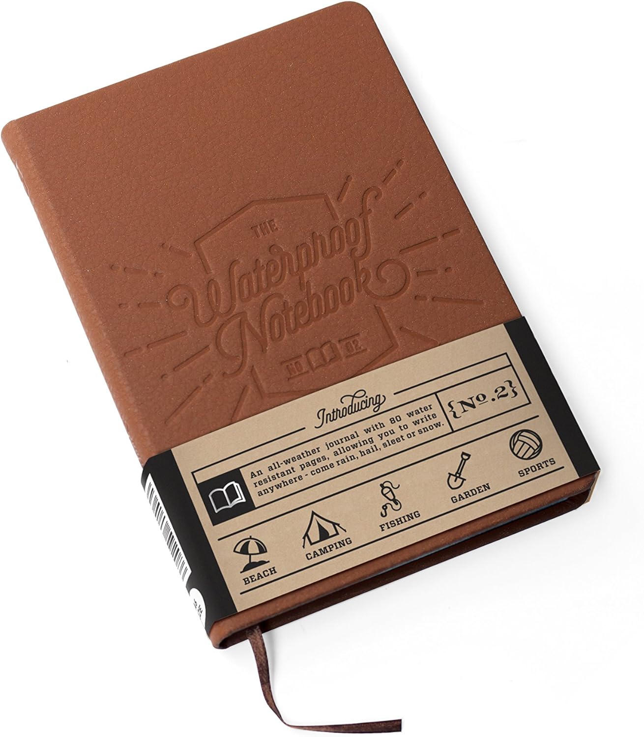 Waterproof Notebook – All Weather Faux Leather Writing Journal With ...
