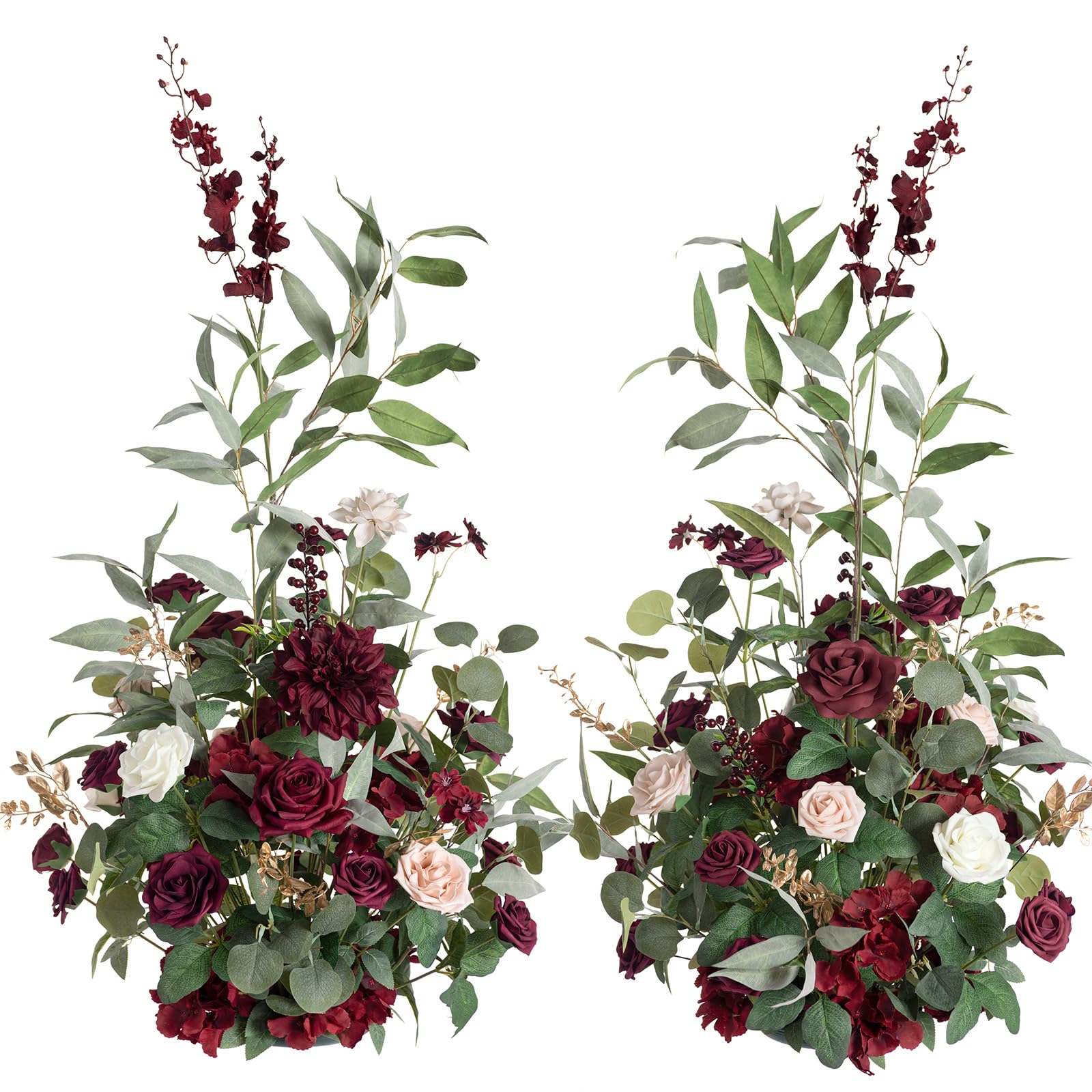 Ling's Moment 41" Tall Fall Free Standing Artificial Flowers ...