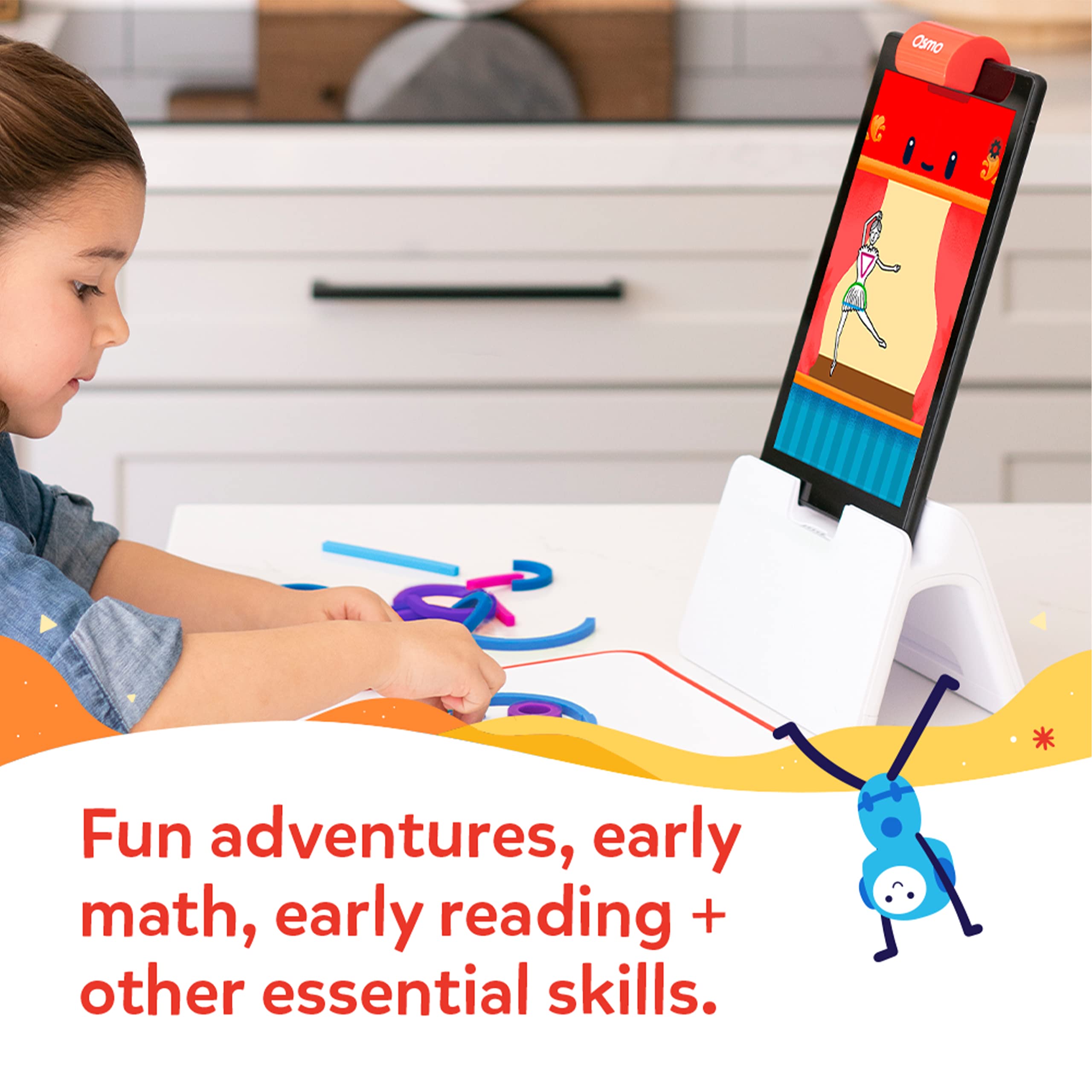 Mua Osmo - Little Genius Starter Kit for Fire Tablet + Early Math Adventure - Valentine Toy - 6 ...