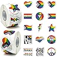 Amazon.com: BeYumi LGBTQ Rainbow Flag Stickers - 1000Pcs LGBTQ Rainbow ...
