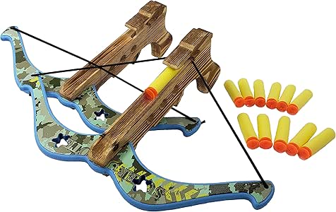 Amazon.com: Adventure Awaits!! - 2-Pack Handmade Wood Toy Crossbow Set ...