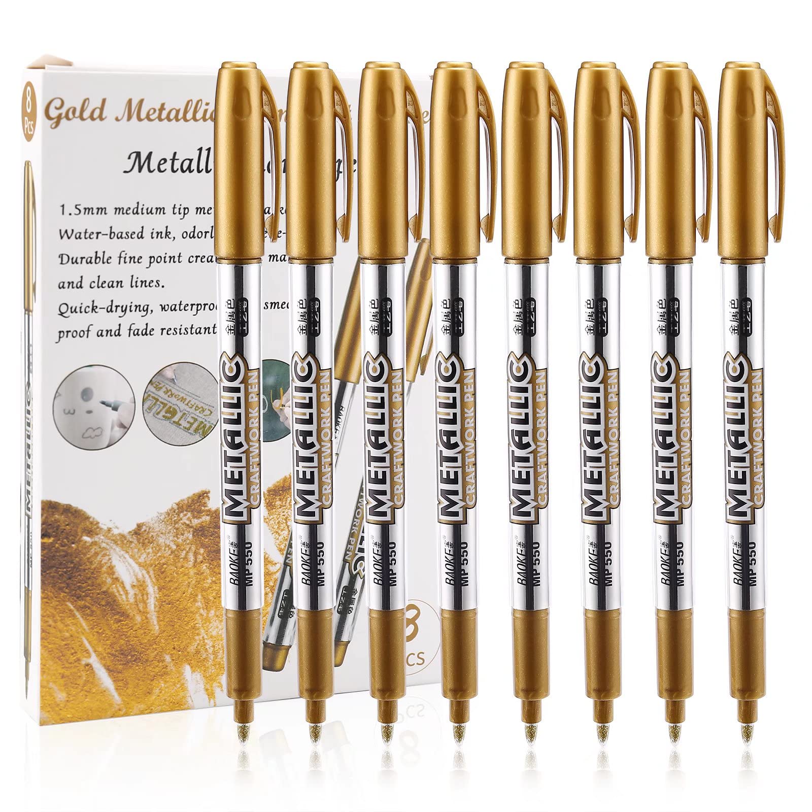 Mua Gold Marker Metallic, Fine Point Gold Markers Permanent Metallic ...