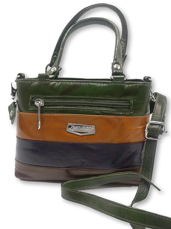 Amazon.com: Leather Satchel Cross body Handbag for Women with 2 ...