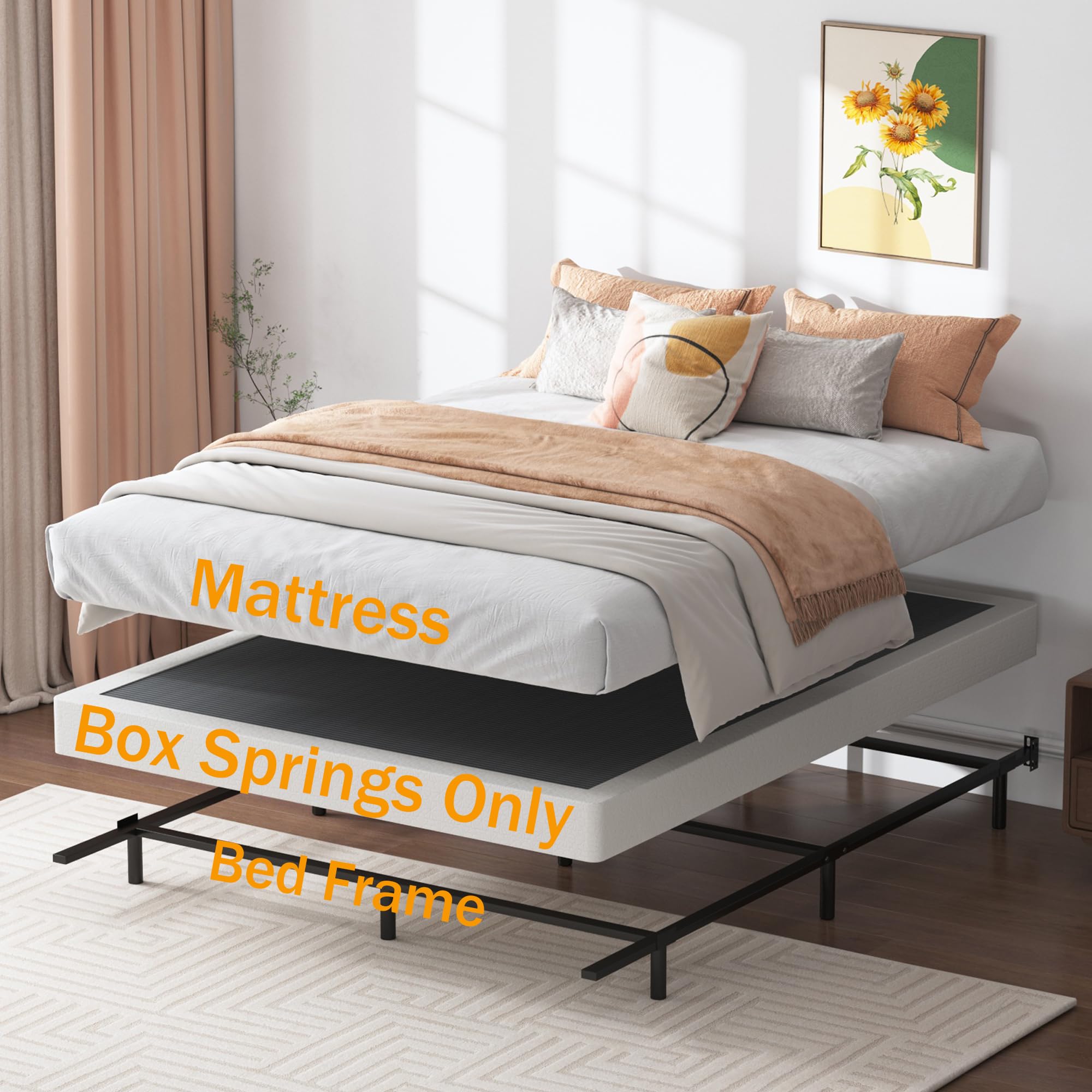 Mua SHLAND King Box Spring, 5 Inch Box Springs King Size Basics Bed ...