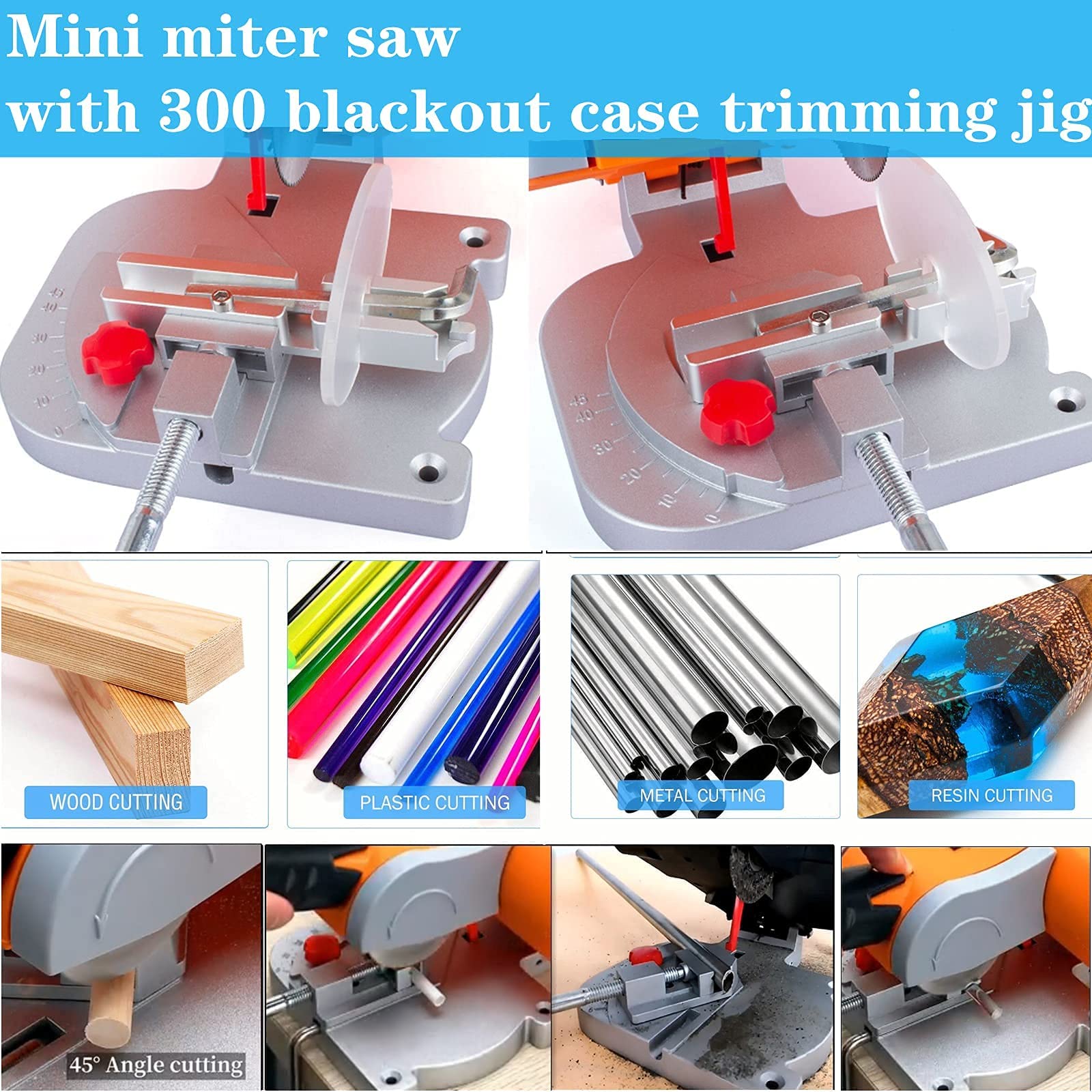 Mua Mini miter saw, benchtop cut-off miter saw with 300 blackout case ...