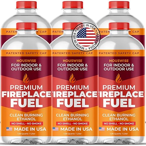 Bio Ethanol Fireplace Fuel 6 x 1 Liter - Bioethanol Fuel Tabletop Fire ...