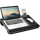 Amazon.com: Lap Desk Laptop Bed Table - Upgraded 2 in 1 Lap Desks with ...