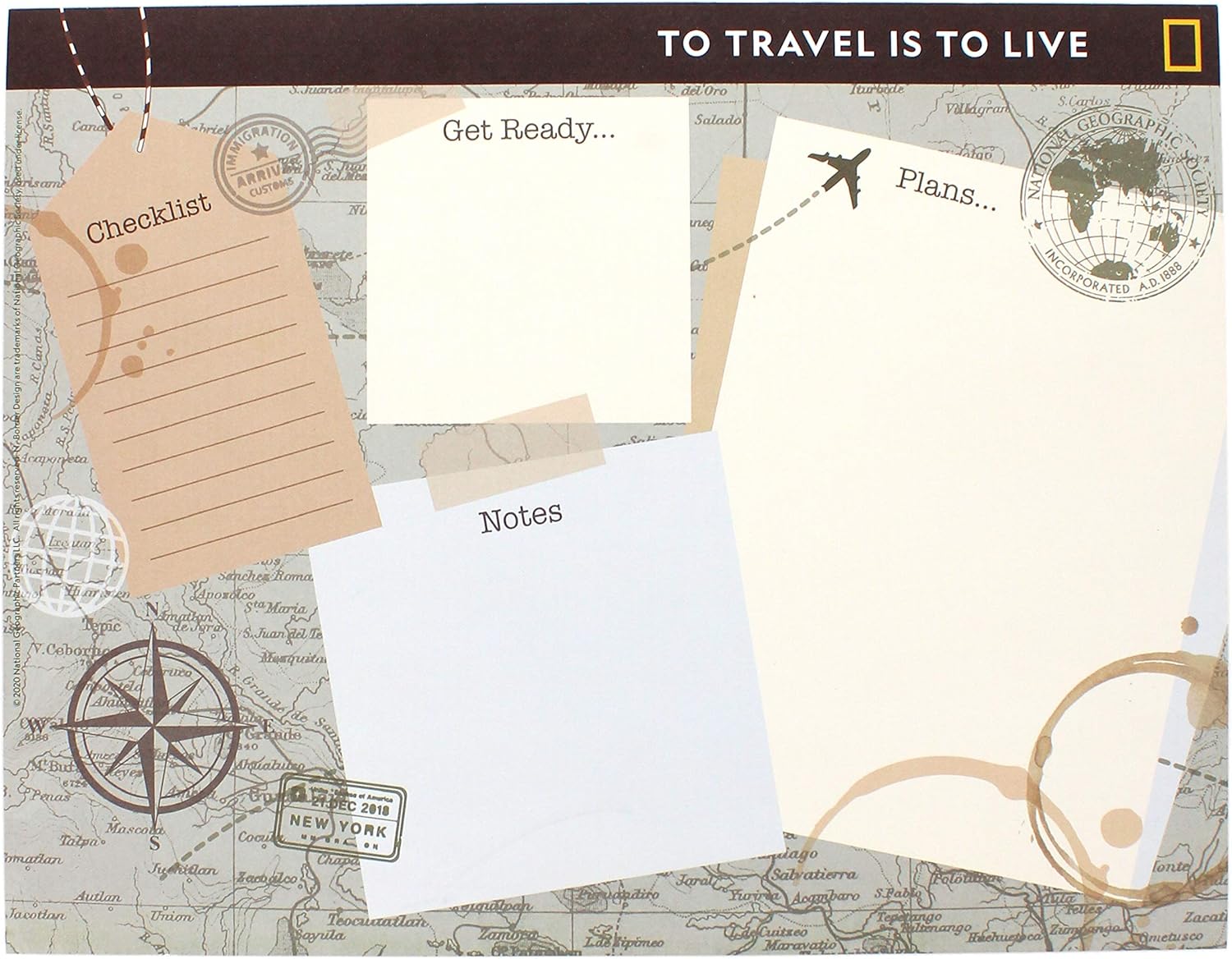National Geographic to do List Notepad | Desk Organizer | Daily Planner ...