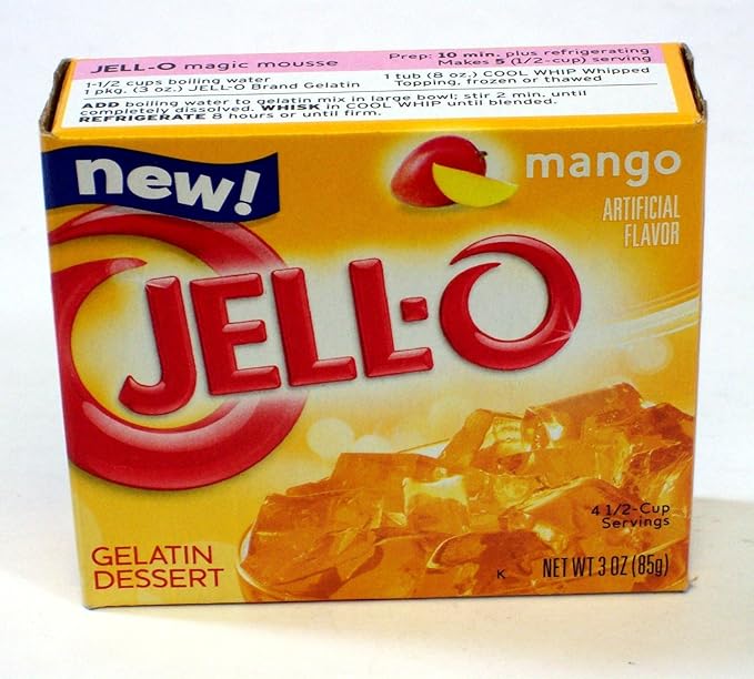 Amazon.com : JELL-O Jello Gelatin Dessert 3 Ounce Boxes Pack of 8 ...