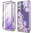 Amazon.com: SURITCH for Samsung Galaxy S23 Case, [Built-in Screen Protector] [Dual-Layer ...