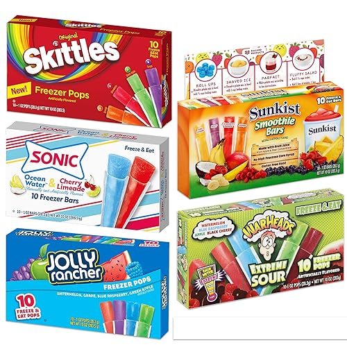Ice Pops Freezer Bar Variety Pack | 1 Box Each of Jolly Rancher ...