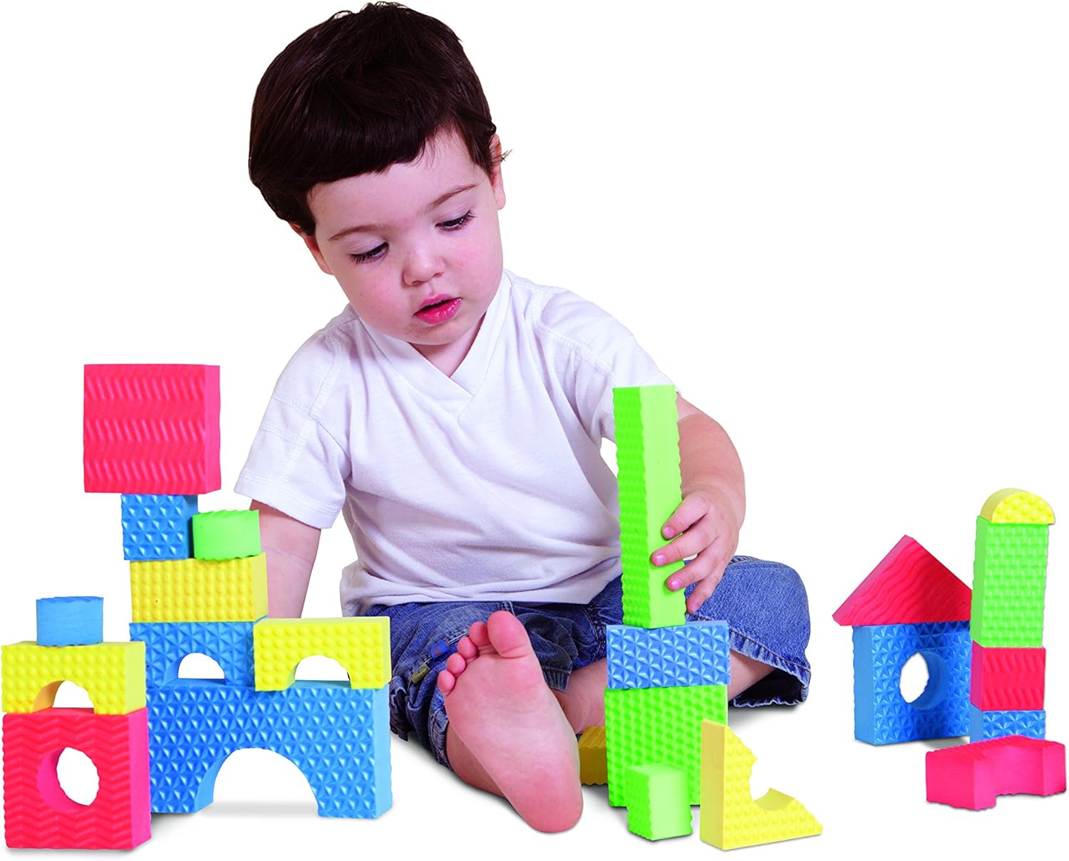 Edushape – Ed 716030 – Edu Blocks – Texture – 30 Pièces – BigaMart