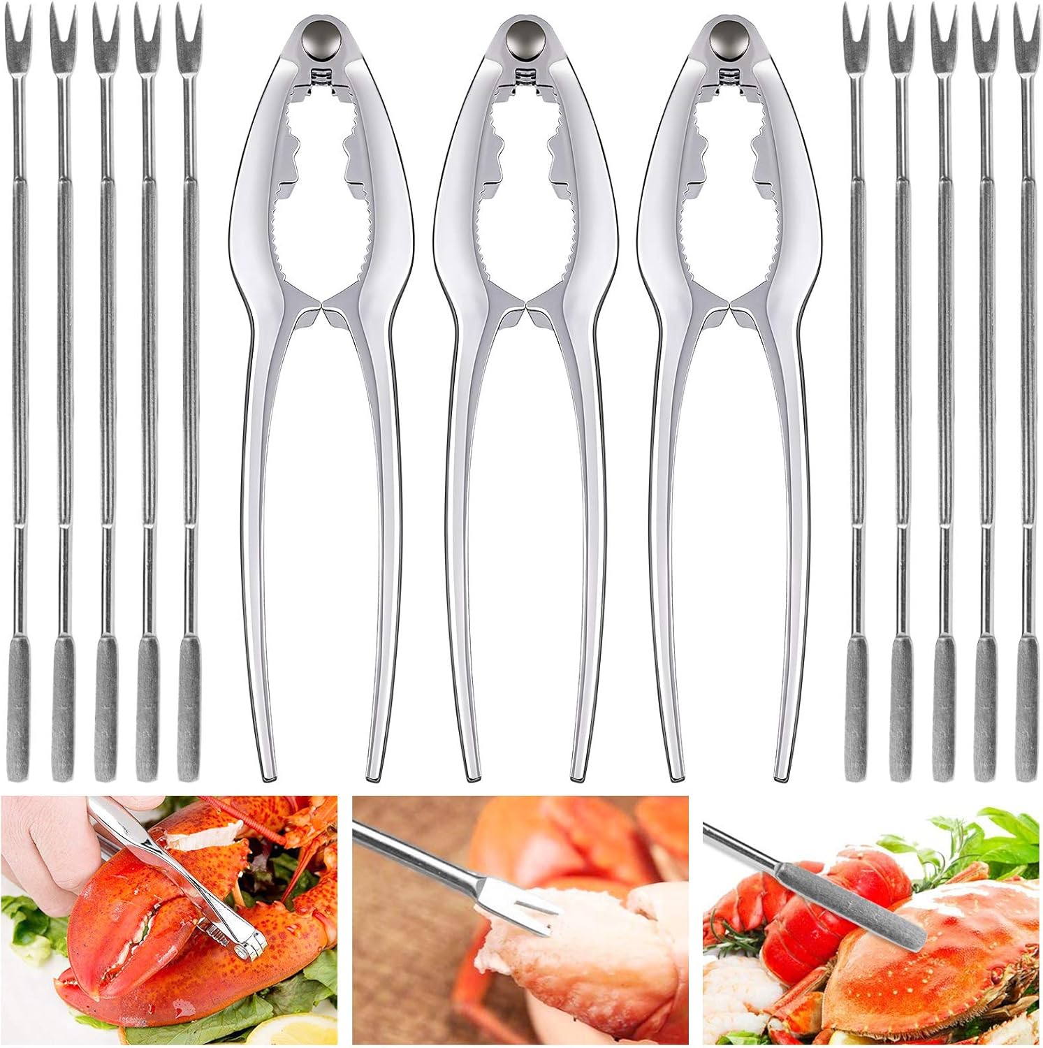 Amazon.com: ShengTu Lobster Crackers and Picks Set, 13-Pieces Nut ...