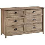 Amazon.com: Sauder County Line Side Table/Night Stand, Salt Oak Finish ...