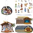 Amazon.com: Religious Crafts Nativity Stickers Make a Nativity Scene ...