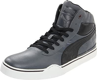 Amazon.com | PUMA Men's Maeko XL Leather Fashion Sneaker, Shadow/Black ...