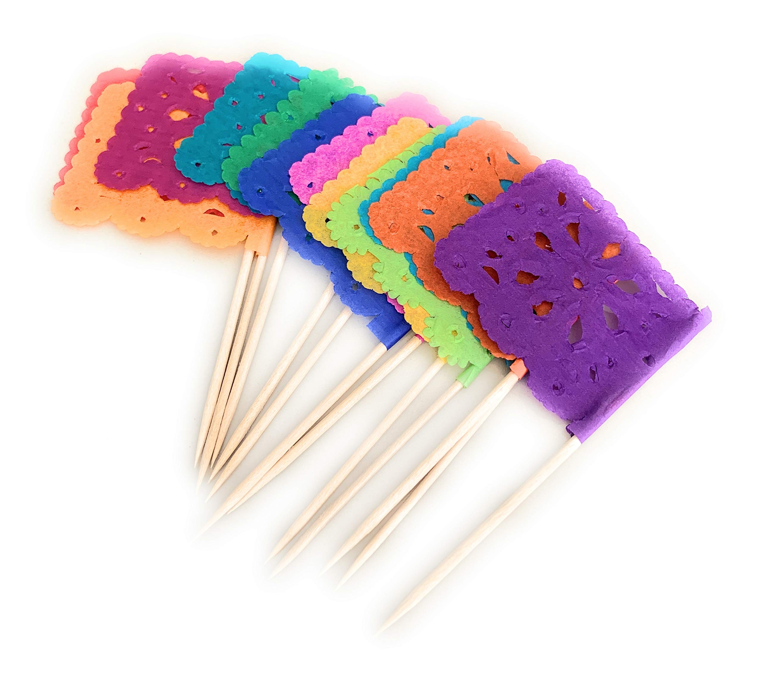 Mua Set of 24 Pcs Multi-Colored Mini Mexican Paper Papel Picado Tissue ...