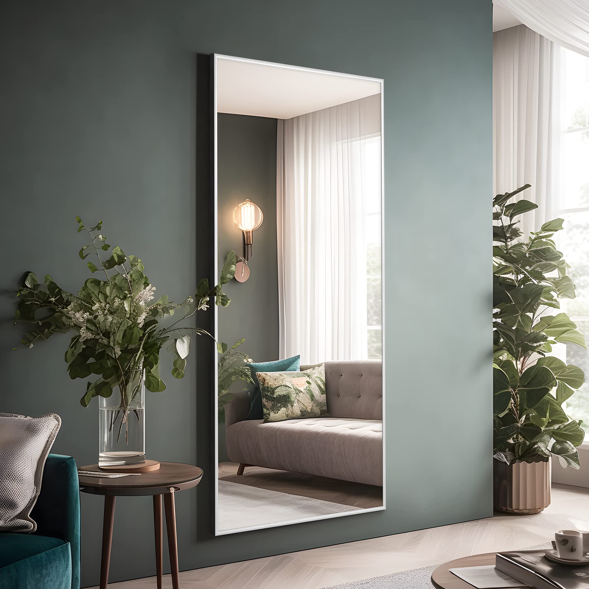 NeuType Full Length Mirror Standing Hanging or Leaning Against Wall ...