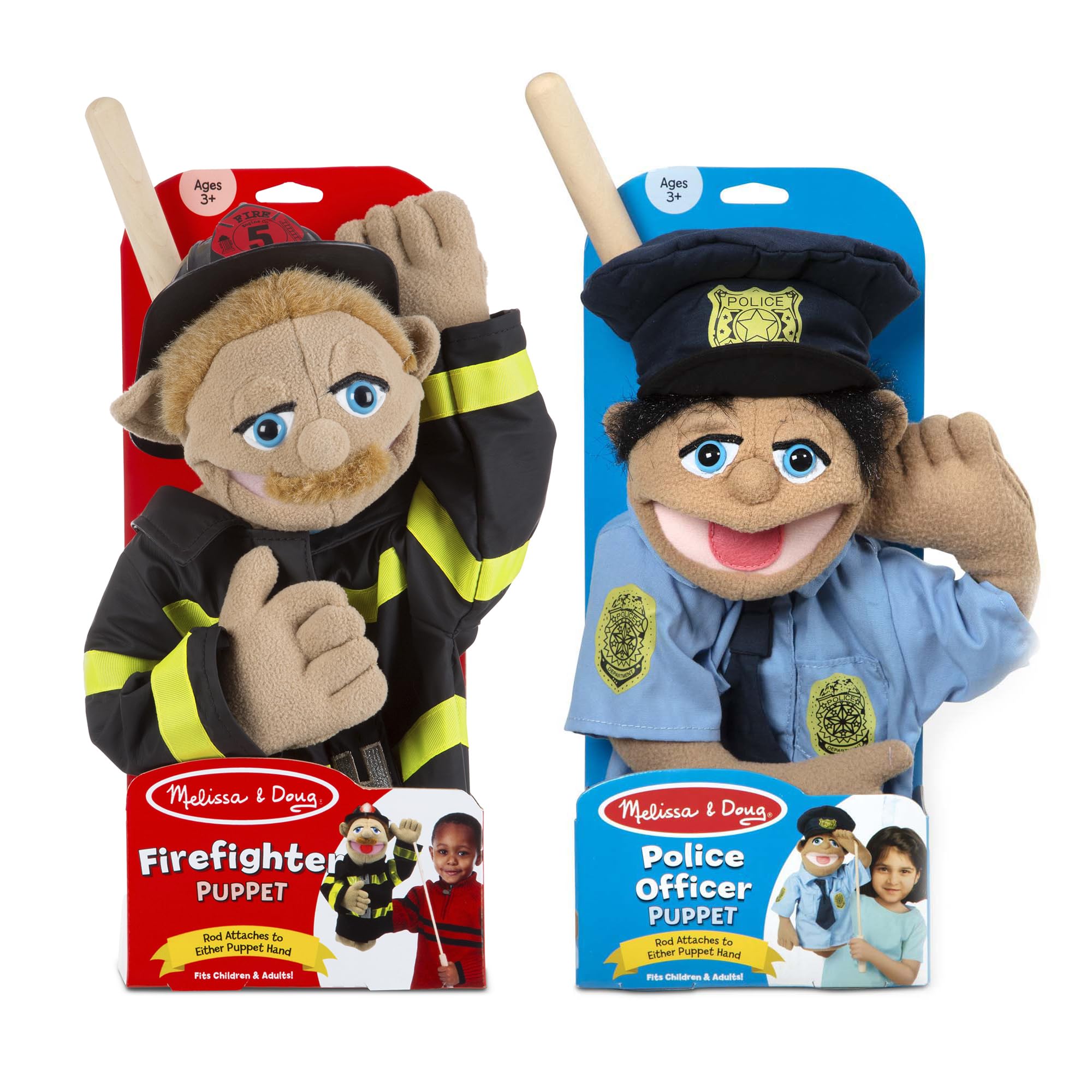 Mua Melissa & Doug Rescue Puppet Set - Police Officer and Firefighter ...