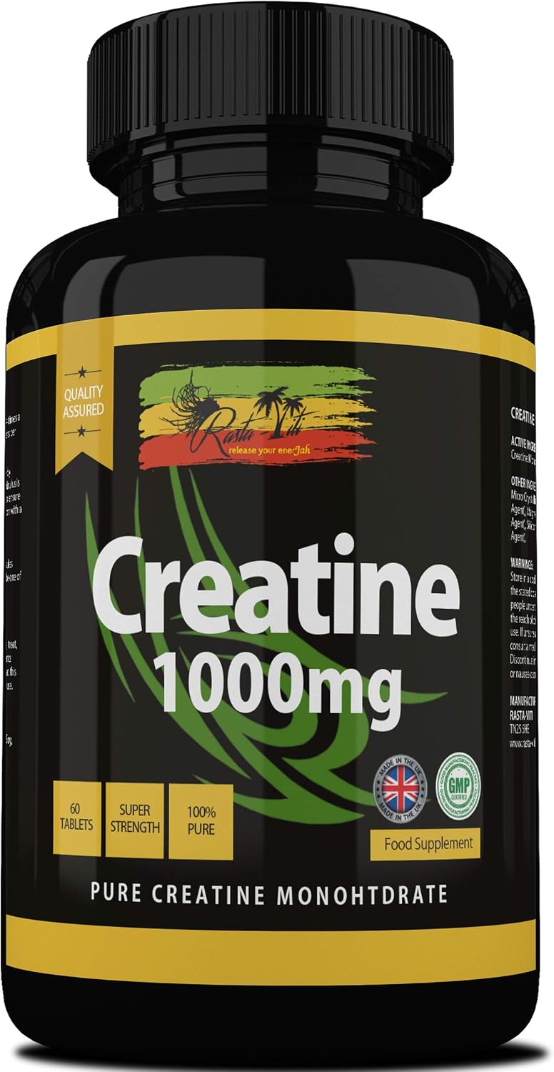 Creatine Monohydrate Tablets – Strong 1000mg Muscle Growth Supplement ...