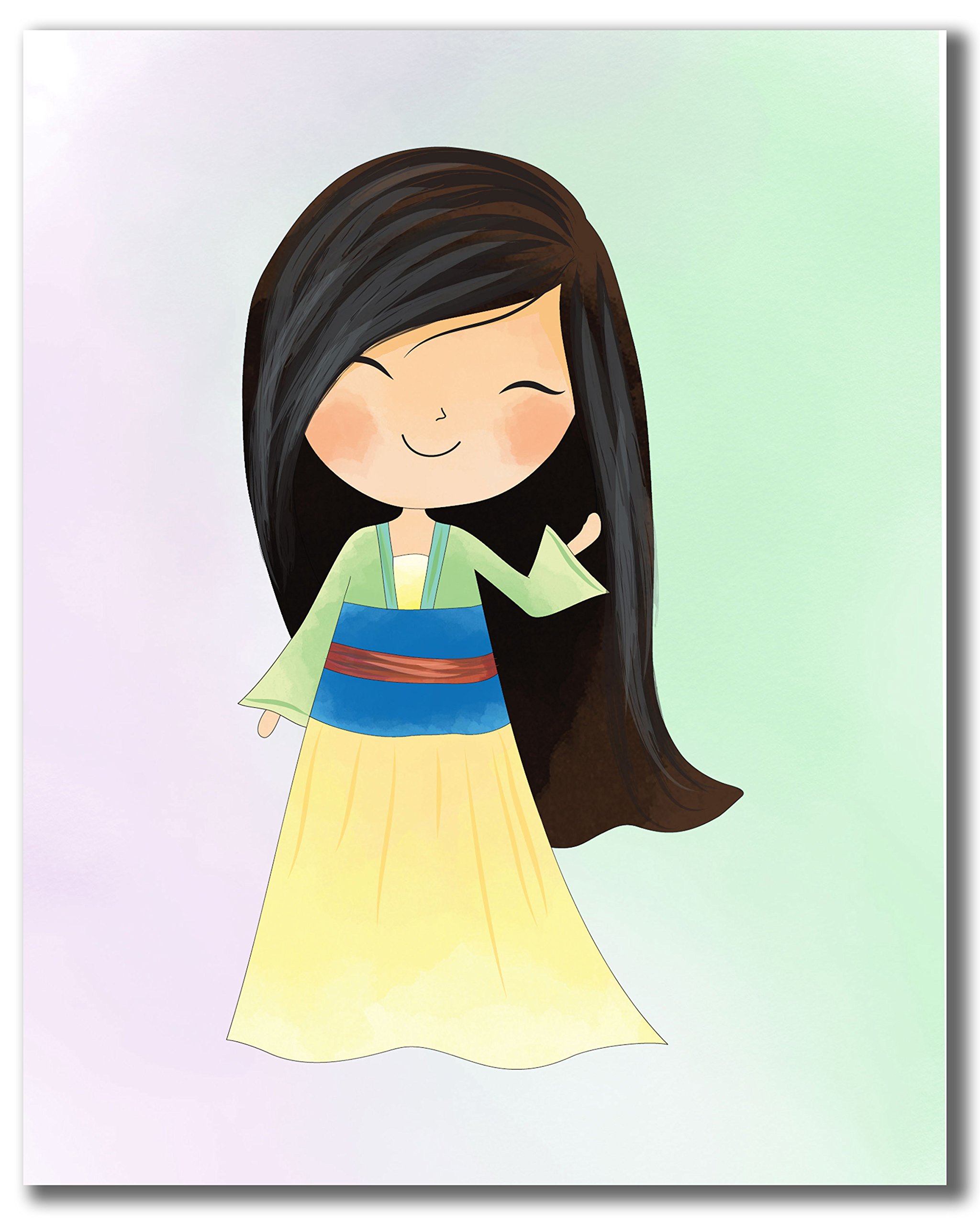 Disney Princess Kids Room Wall Decor - Mulan Anna Elsa Pocahontas ...