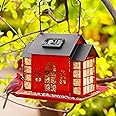 Amazon.com : Solar Cardinal Bird Feeders for Outdoors Hanging,Solar ...