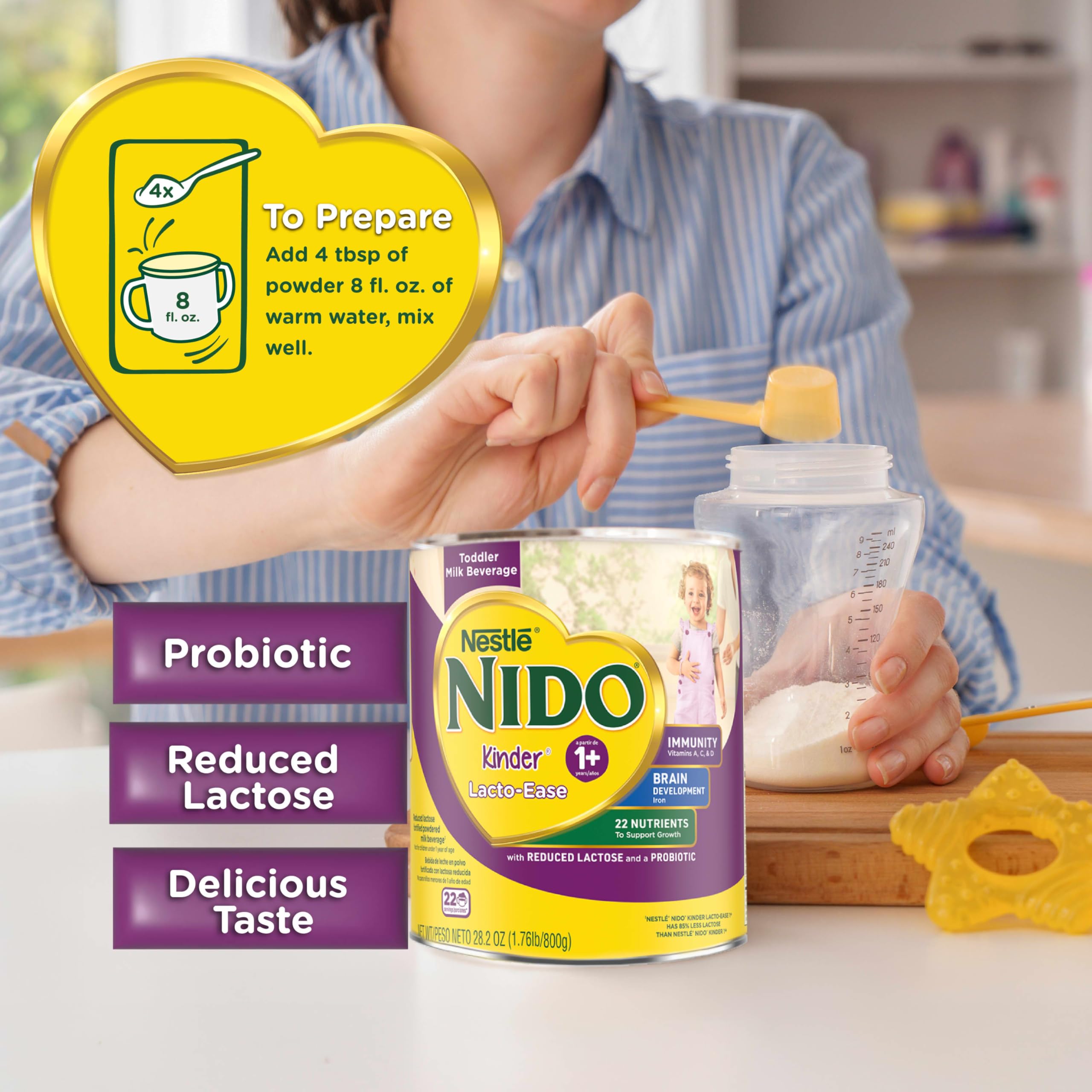 Mua Nestlé NIDO Lacto-Ease Toddler Milk Beverage Powder Mix, Reduced ...