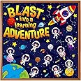 Amazon.com : Outer Space Bulletin Board Classroom Decorations Set ...