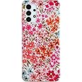 Amazon.com: Qokey for Galaxy A32 5G Case(Not fit A32 4G),Cute Clear Garden Flowers Case for ...