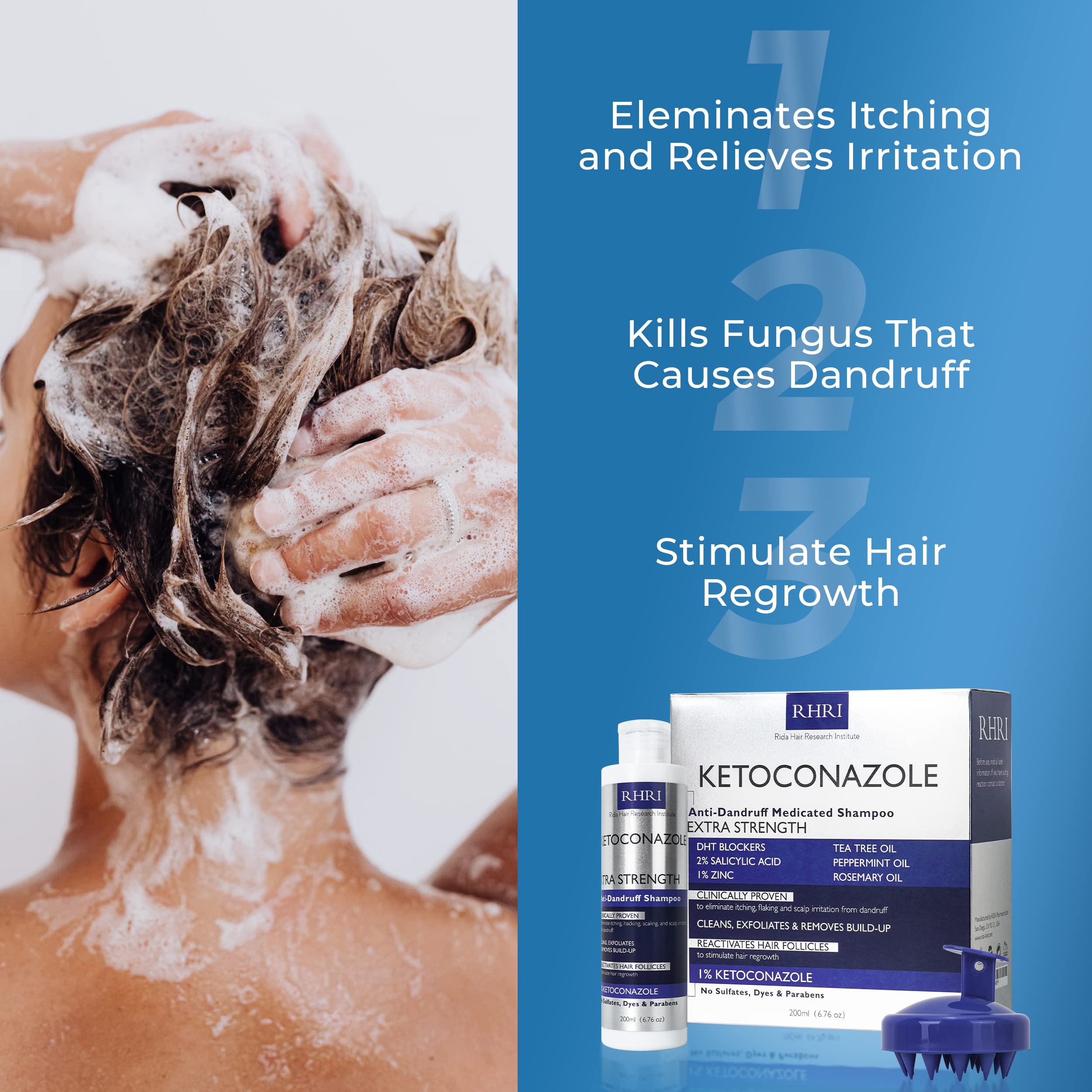 Mua Anti Dandruff Shampoo for Men & Women | Extra Strength Medicated ...