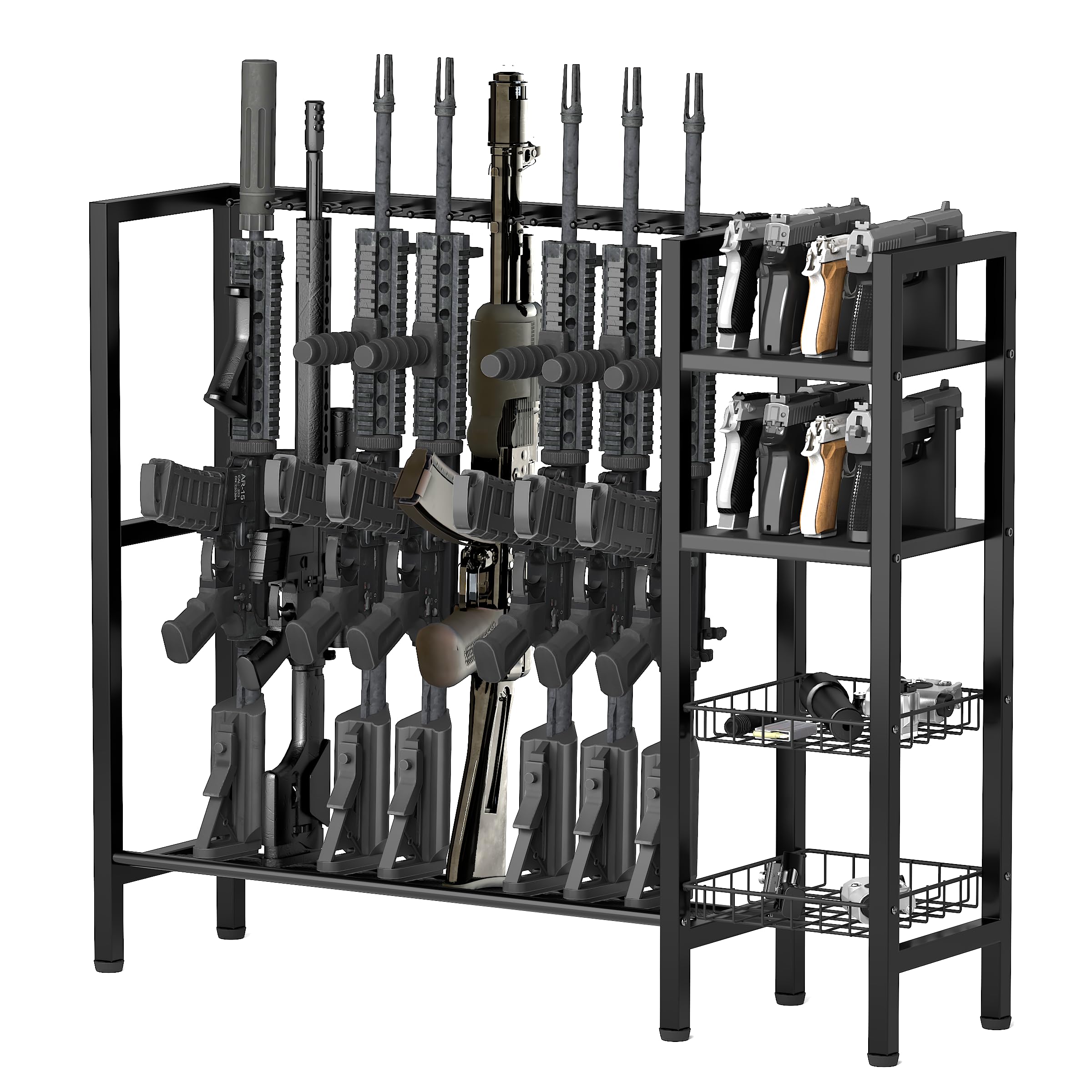 SINKHANUN Floor Gun Rack Stand, Vertical Rifle Rack, Freestanding Rifle ...