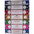 Amazon.com: Satya Incense Sticks Assorted Pack 15 Grams Each Nag Champa, Rose, Palo Santo, Nag ...