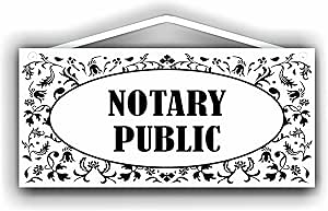 Amazon.com: Notary Public Sign for Indoor or Outdoor use by MySigncraft ...
