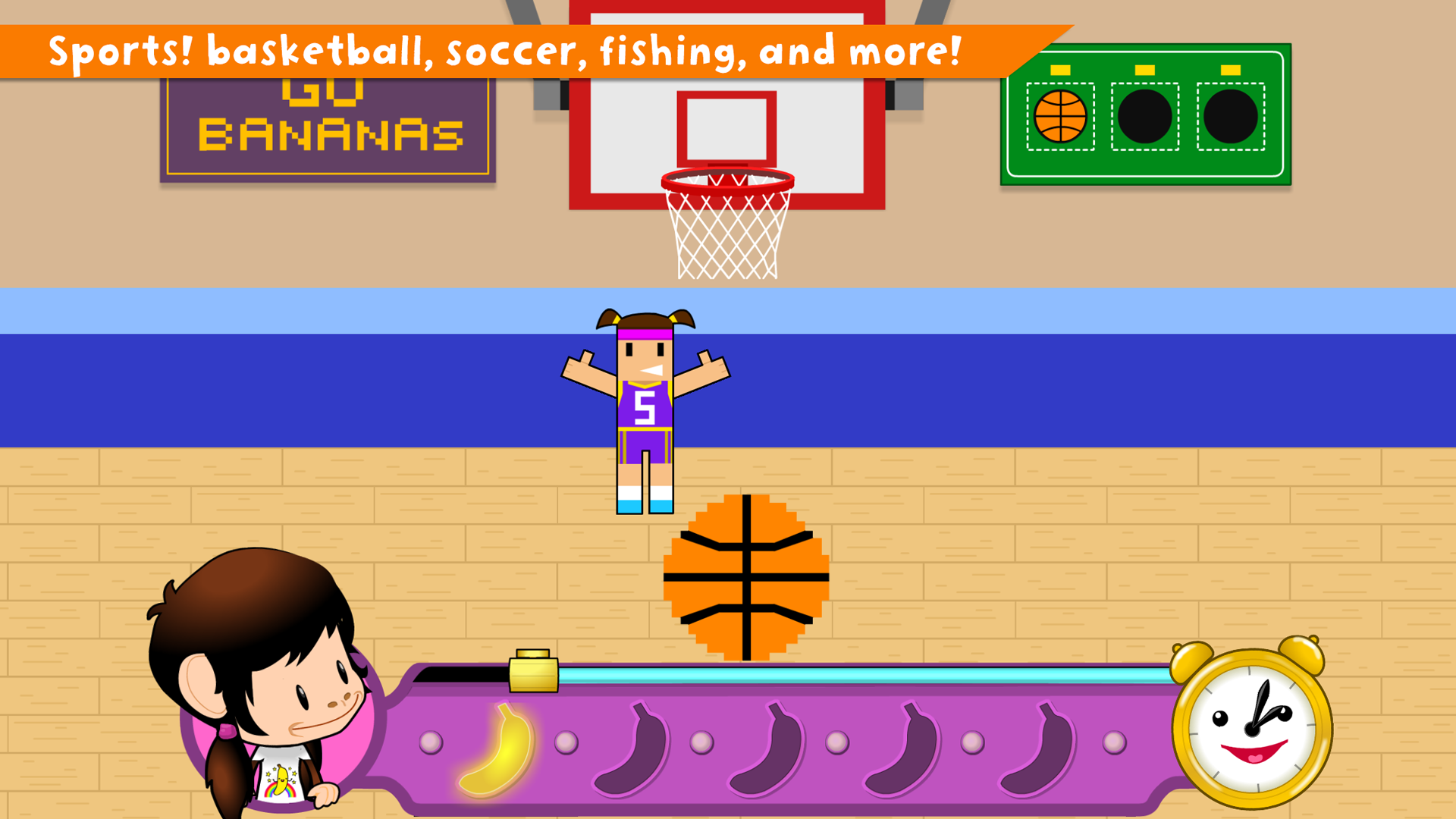 Zuzu's Bananas: A Monkey Preschool Game : Amazon.com.br: Apps e Jogos