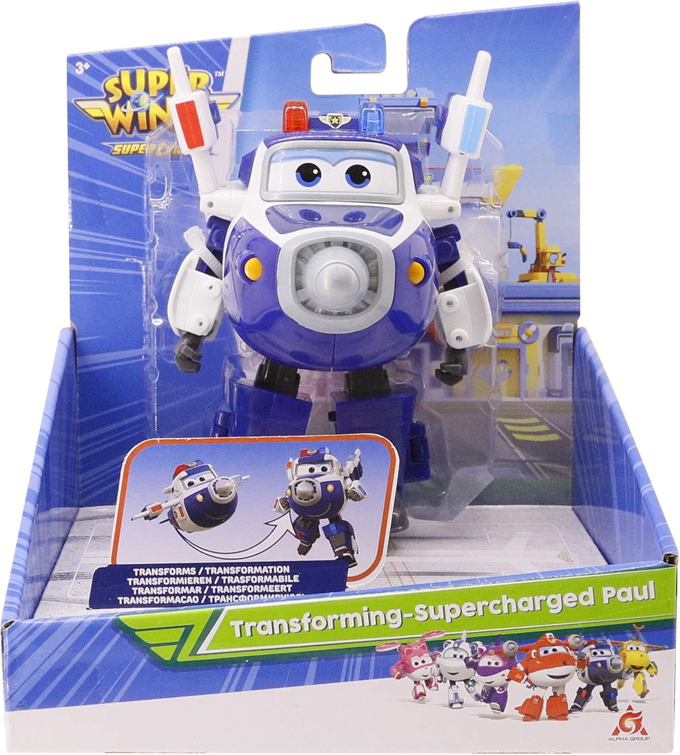 Super Wings EU740303 Transforming Character Supercharged Paul 5″ Figure ...