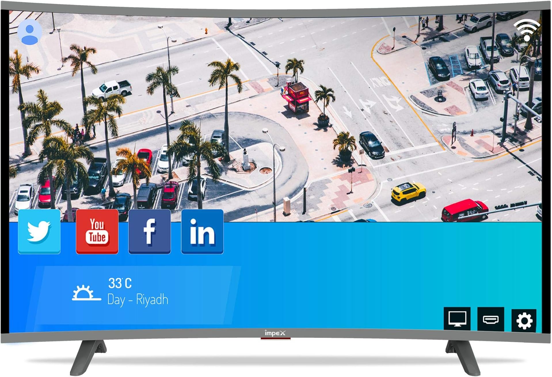 Impex FIESTA 55 Inch 4K Ultra HD LED CURVED SMART TV, Black price in ...