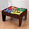 KidKraft 2-in-1 Reversible Top Activity Table with 200 Building Bricks ...