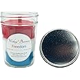Amazon.com: Wicksy Business | FREEDOM | 8 oz Jelly Jar | Wood Wick ...
