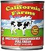 California Farm Sweetened Condensed Milk, 14-Ounce Can (Pack of 8) in ...