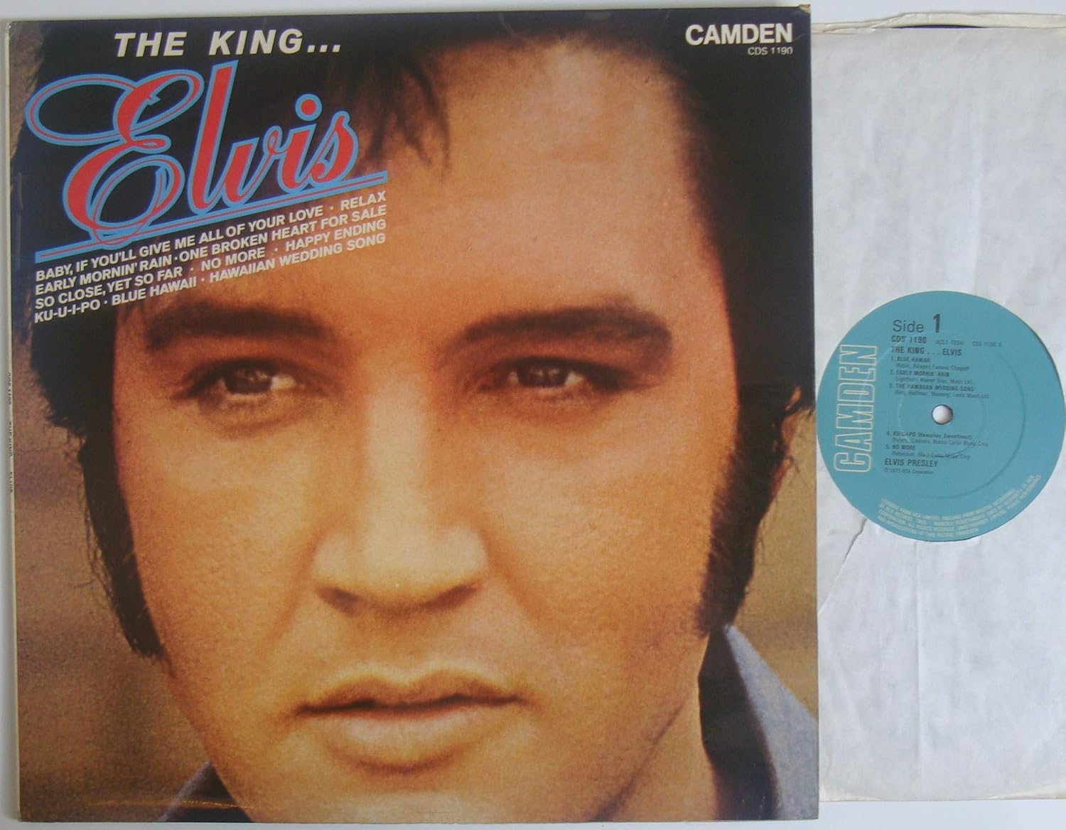 Elvis Presley The King... 1973 UK vinyl LP CDS1190 - Amazon.co.uk