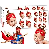 Amazon.com: Personalized Face Stickers - Portrait | Sheet with Die Cut ...