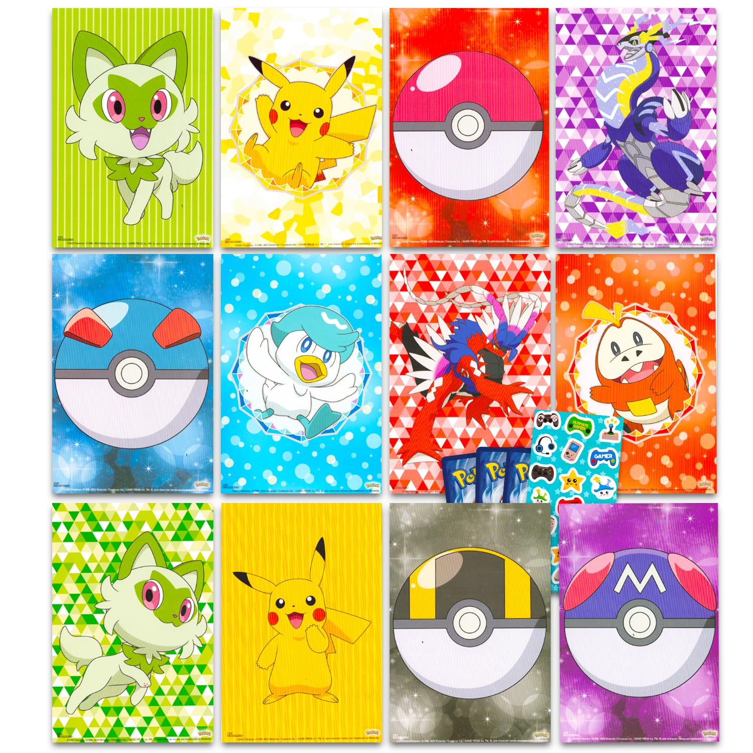 Mini Pokemon Posters - Pokemon Poster Set Bundle Includes 12 Mini ...
