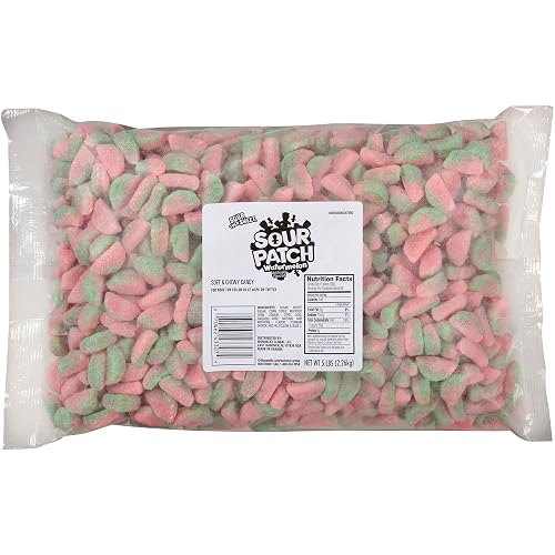 SOUR PATCH KIDS Watermelon Soft & Chewy Candy, Bulk Candy, 5 lb in ...