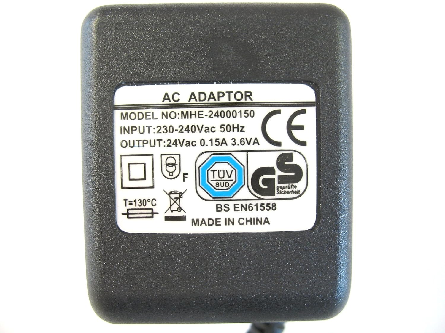 150ma 24v 3.6VA AC/AC Power Adaptor/Supply/Transformer: Amazon.co.uk ...