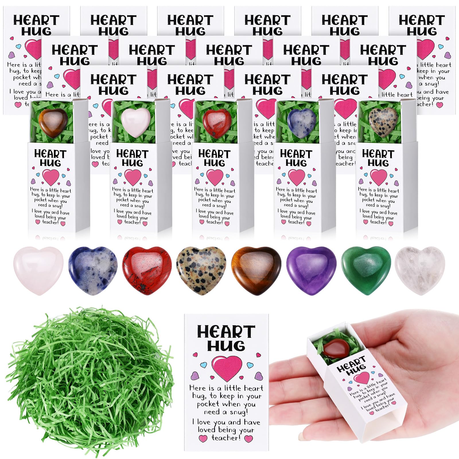 Motiskyy 50 Sets Pocket Hug Token Bulk End of Year Students Gifts from ...